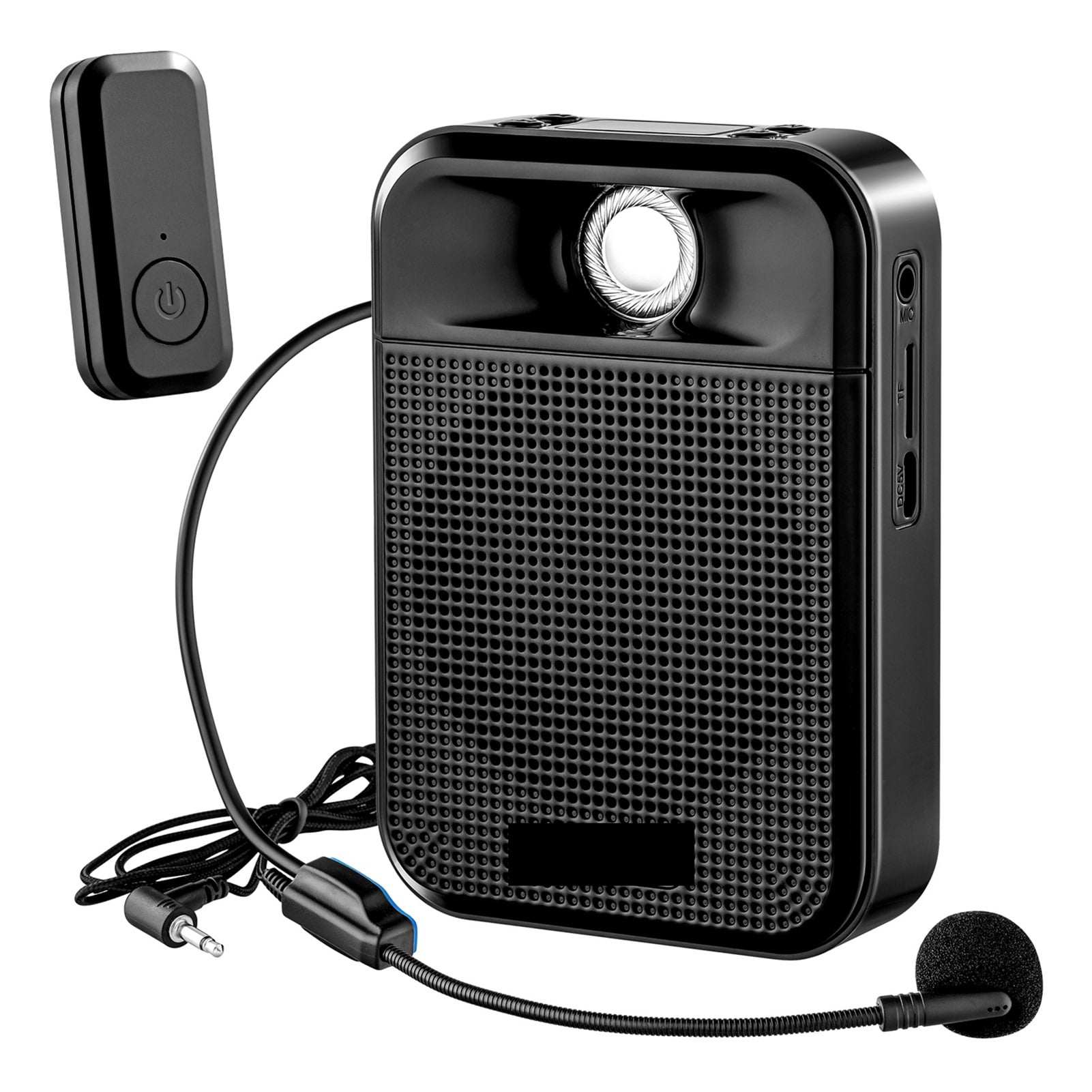 Portable Voice Amplifier With Wired/Wireless 2 in 1 Microphone Headset ...