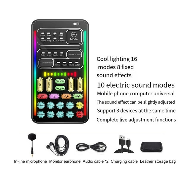 Portable Voice Changer 8 Sound Effects For Fun Disguising Multiple ...