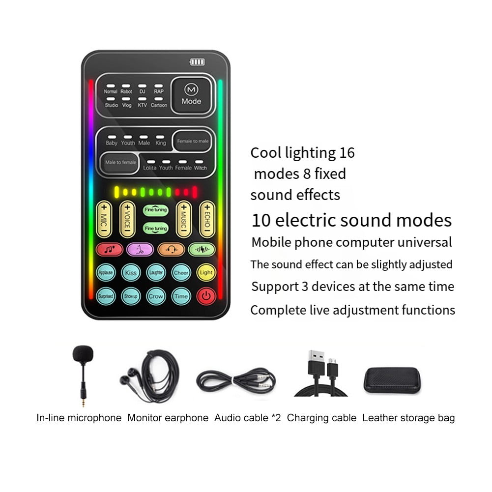 Portable Voice Changer: 8 Sound Effects for Fun Disguising! Sound Card ...