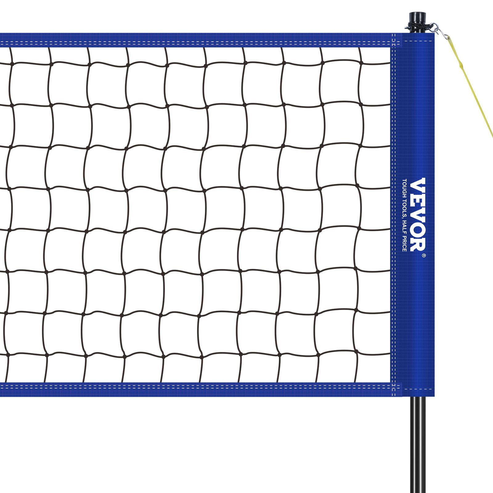 Portable Volleyball Net System - Adjustable Height Steel Poles, Pro ...