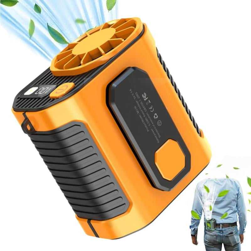 Portable Waist Fan Rechargeable 5000mAh Powerful Wind for up to 24 ...