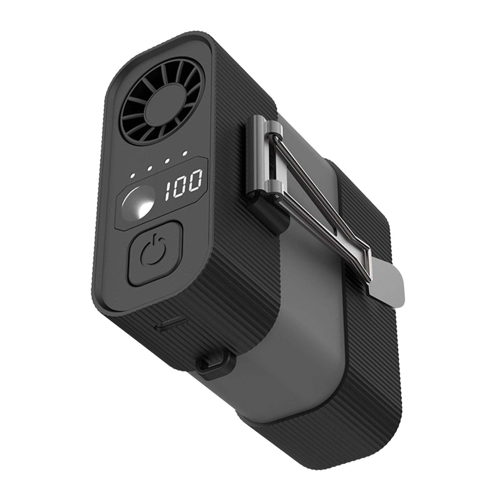 Portable Waist Hanging Fan 4000mAh*2 Battery 4-Speed Adjustable Outdoor ...