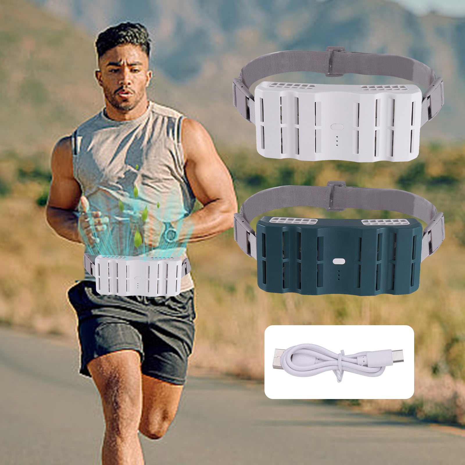 Portable Waist Mounted Fan | Mini Wearable Cooling Device | Hands-Free ...