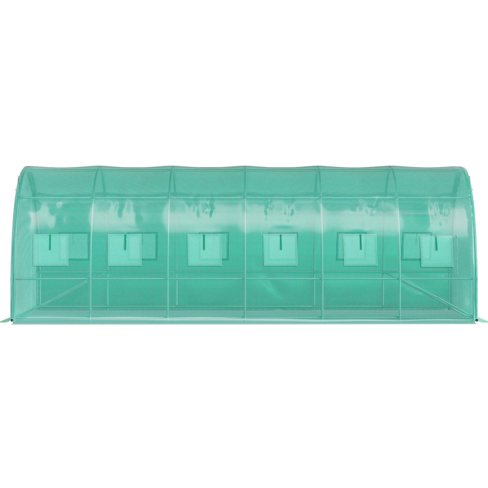 Portable Walk-in Tunnel Greenhouse 20x10x7 ft, Heavy Duty Galvanized ...