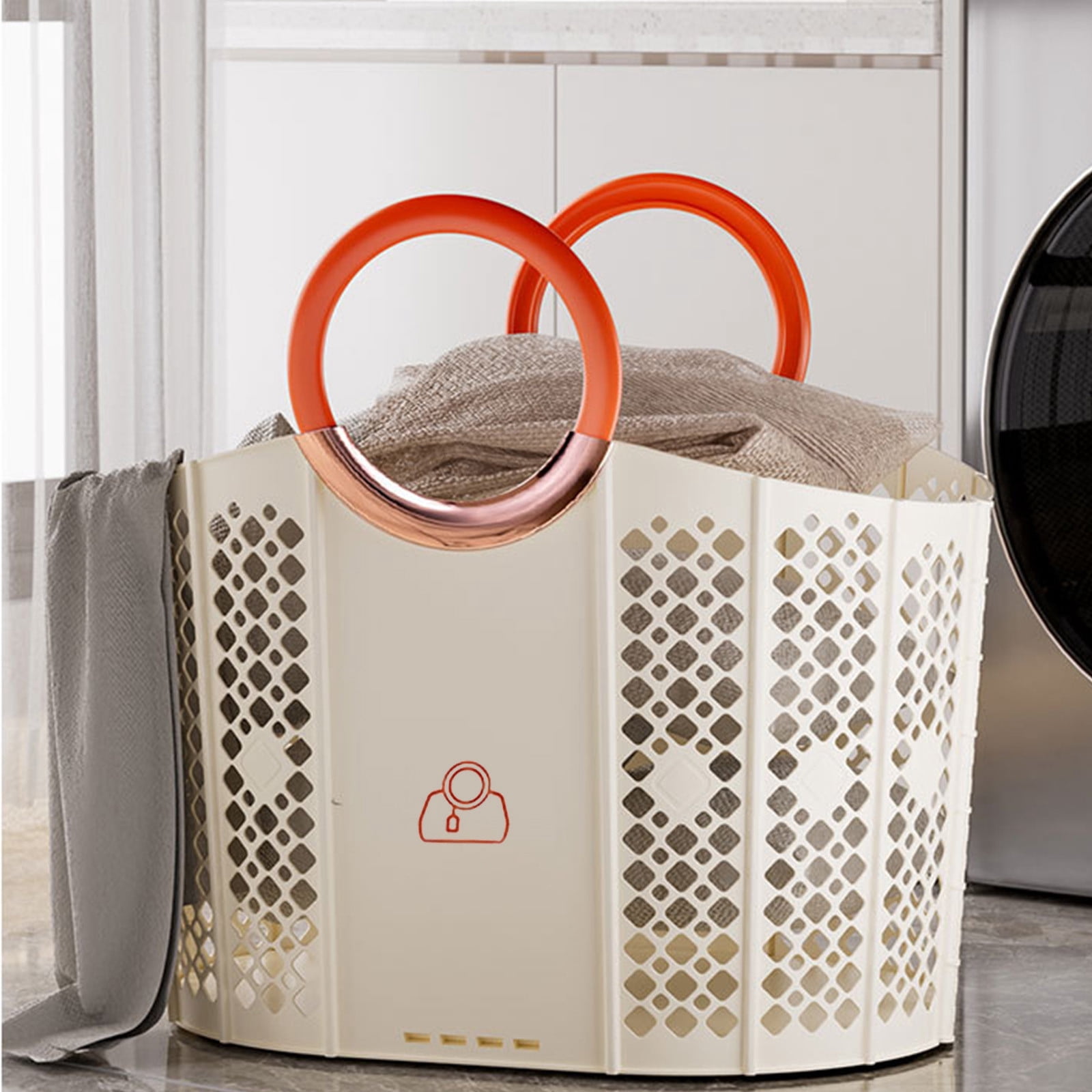 Portable Wall-Mounted Laundry Basket Space-Saving Foldable Laundry ...