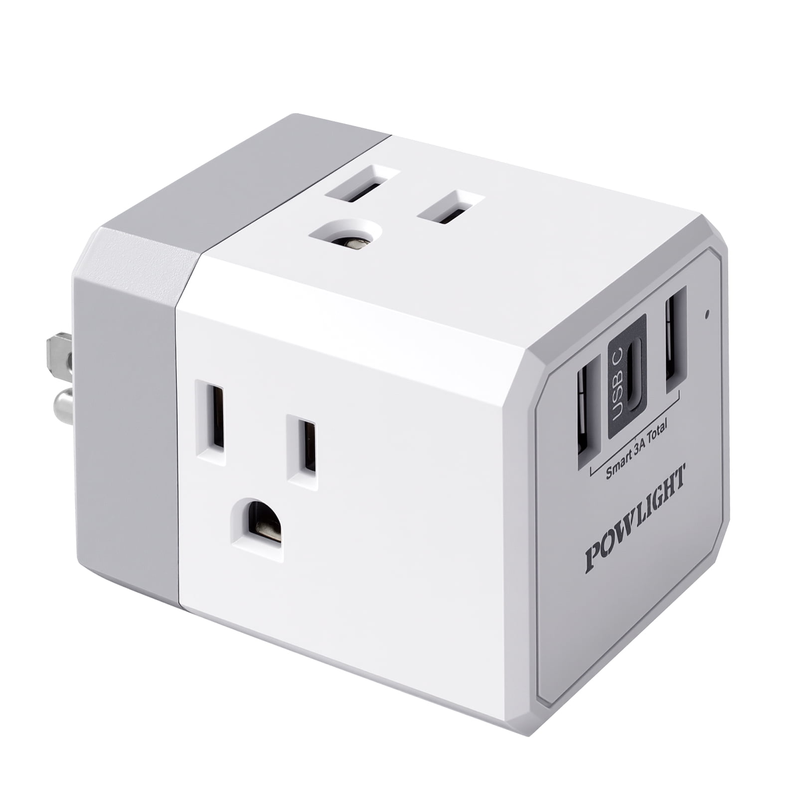Portable Wall Outlet Extender with 3 Outlets & USB-C, Cruise Ship ...