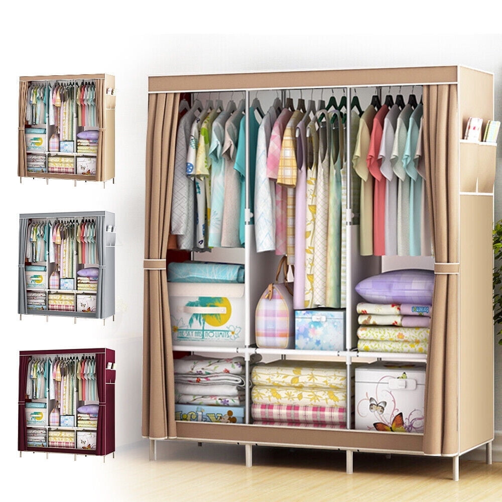 Portable Wardrobe Closet,Portable Closet For Home Bedroom Adult ...