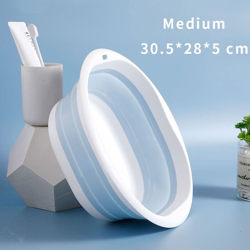 Portable Wash Basins Folding Laundry Tub Adult Baby Bath Basin Bathroom ...
