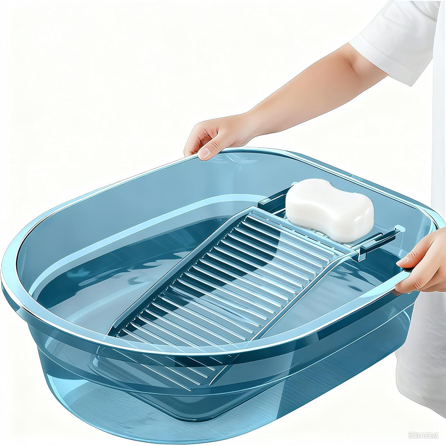 Portable Washboard & All-in-One Laundry Basin Set - Heavy-Duty Wash ...
