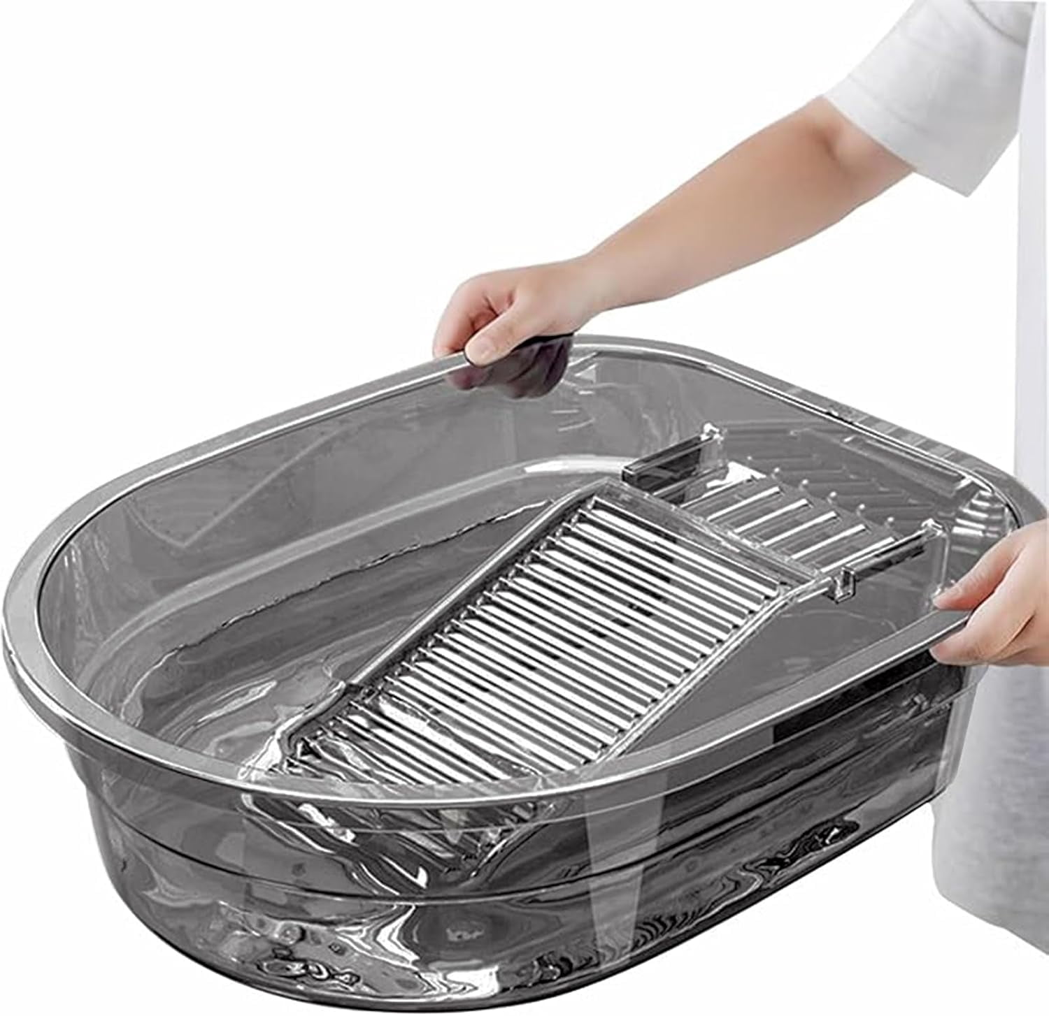 Portable Washboard Basin & -in-One Laundry Basin Set - Heavy-Duty Wash ...