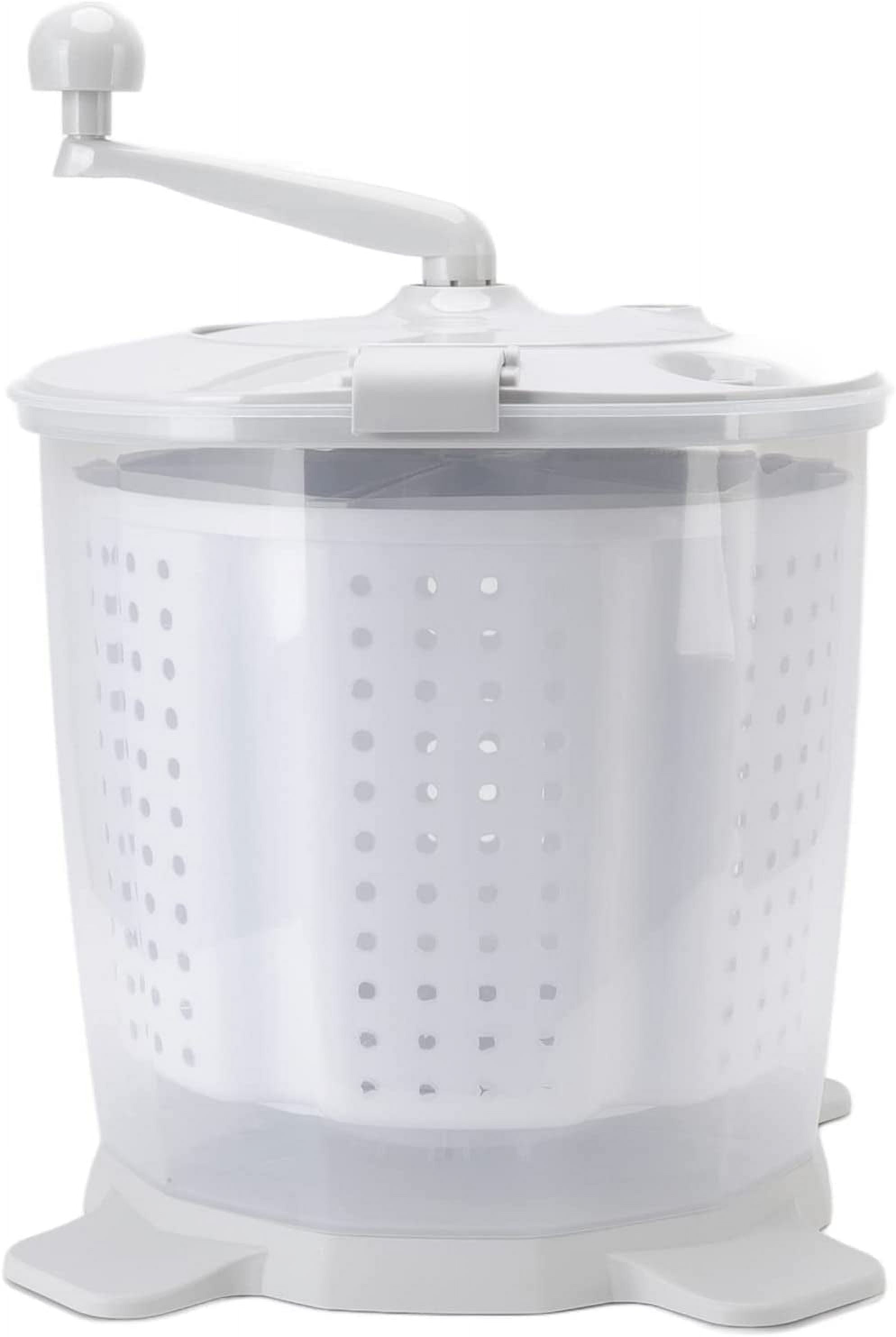 Portable Washing Machine 2 in 1 Hand Crank Mini Clothes Spin Dryer for ...