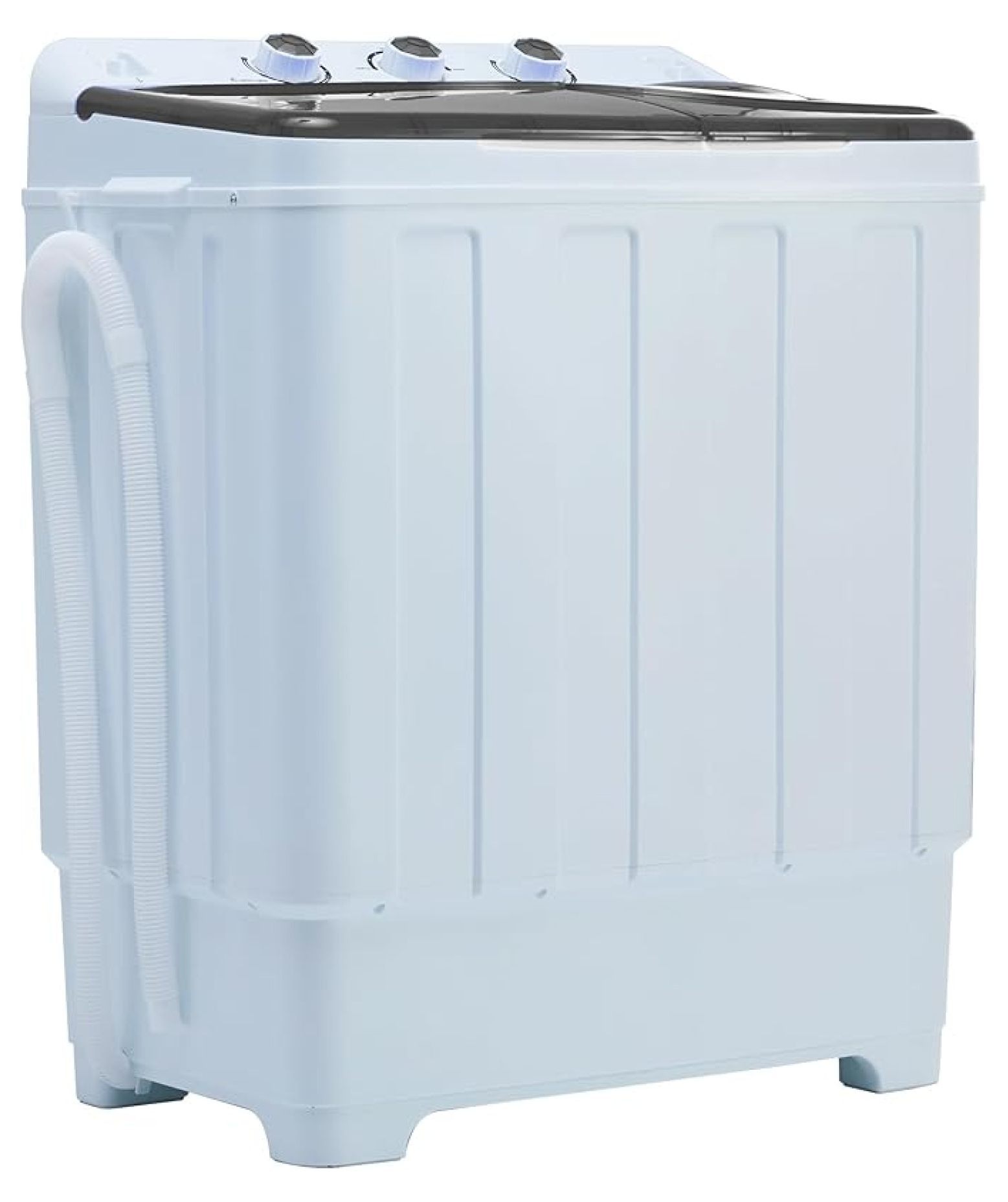 Portable Washing Machine, 28lbs Twin Tub with Drain Pump and Hose ...