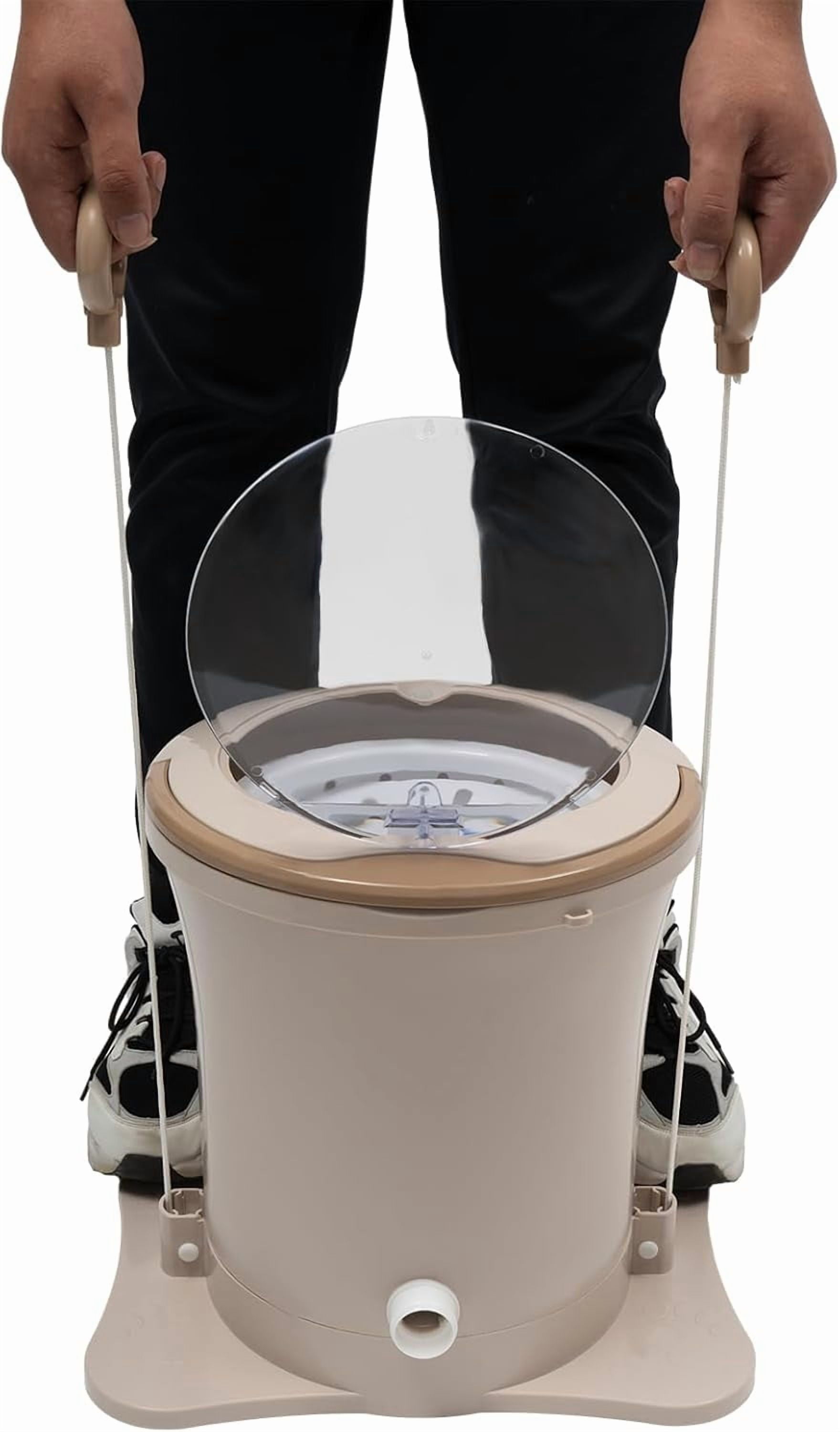 Portable Washing Machine 9L/2.4Gal Foot Operated Dryer Portable Single ...