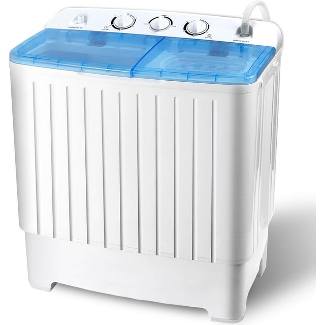 Portable Washing Machine Compact Mini Twin Tub 11lbs Washer Mini ...