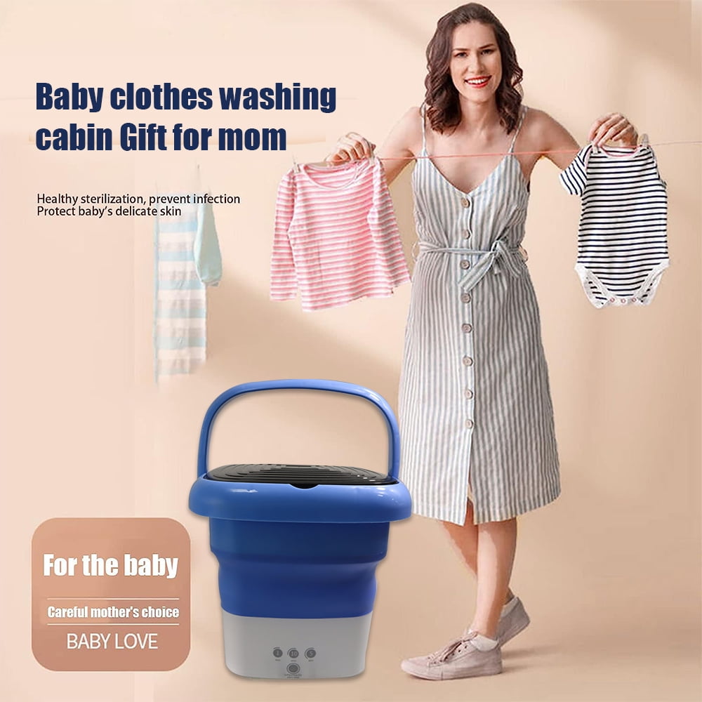 Portable Washing Machine, Foldable Mini Washer and Dryer Combo, Small ...
