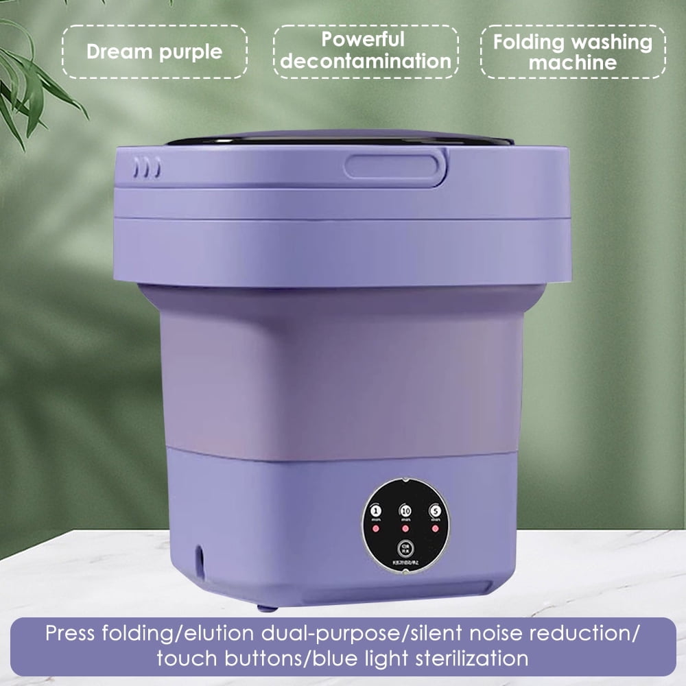 Portable Washing Machine, Foldable Mini Washer and Spin Dryer Small ...