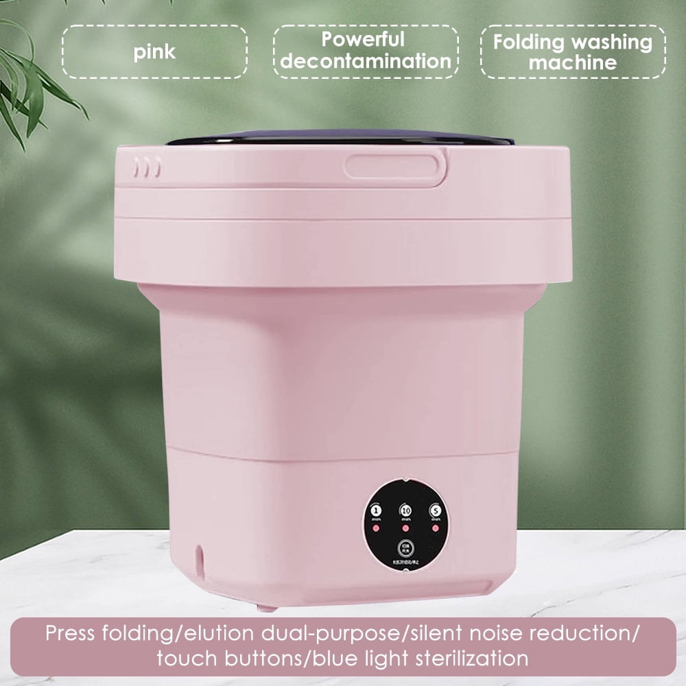 Portable Washing Machine, Foldable Mini Washer and Spin Dryer Small ...