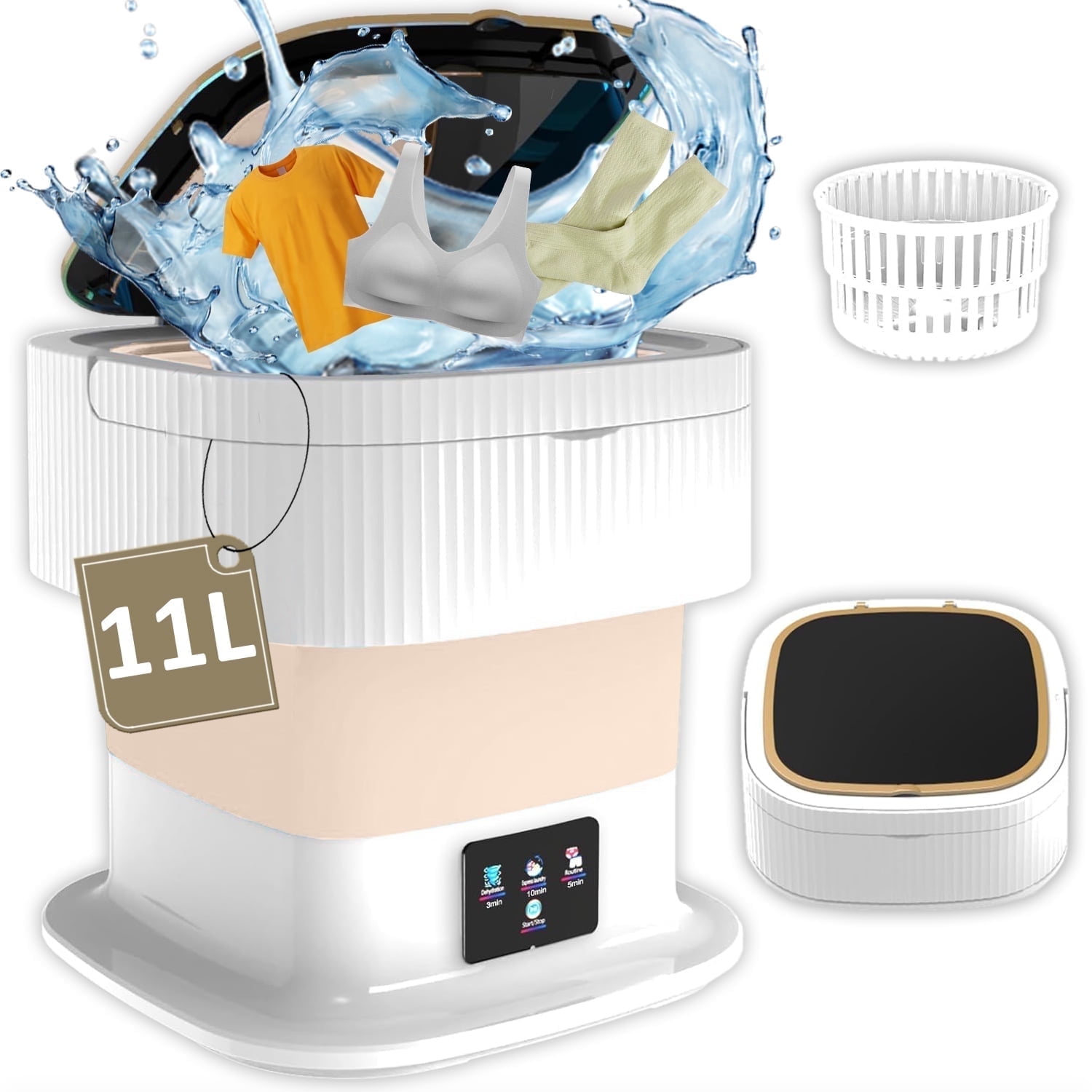 Portable Washing Machine,Mini Folding Washer Deep Cleaning for Baby ...