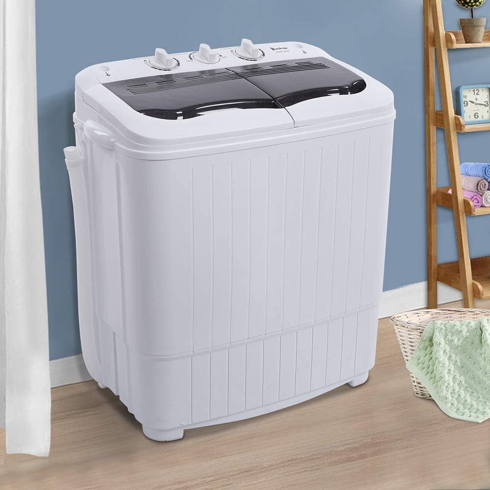 Portable Washing Machine and Spin Dryer, 14Lbs Twin Tub Portable Washer ...