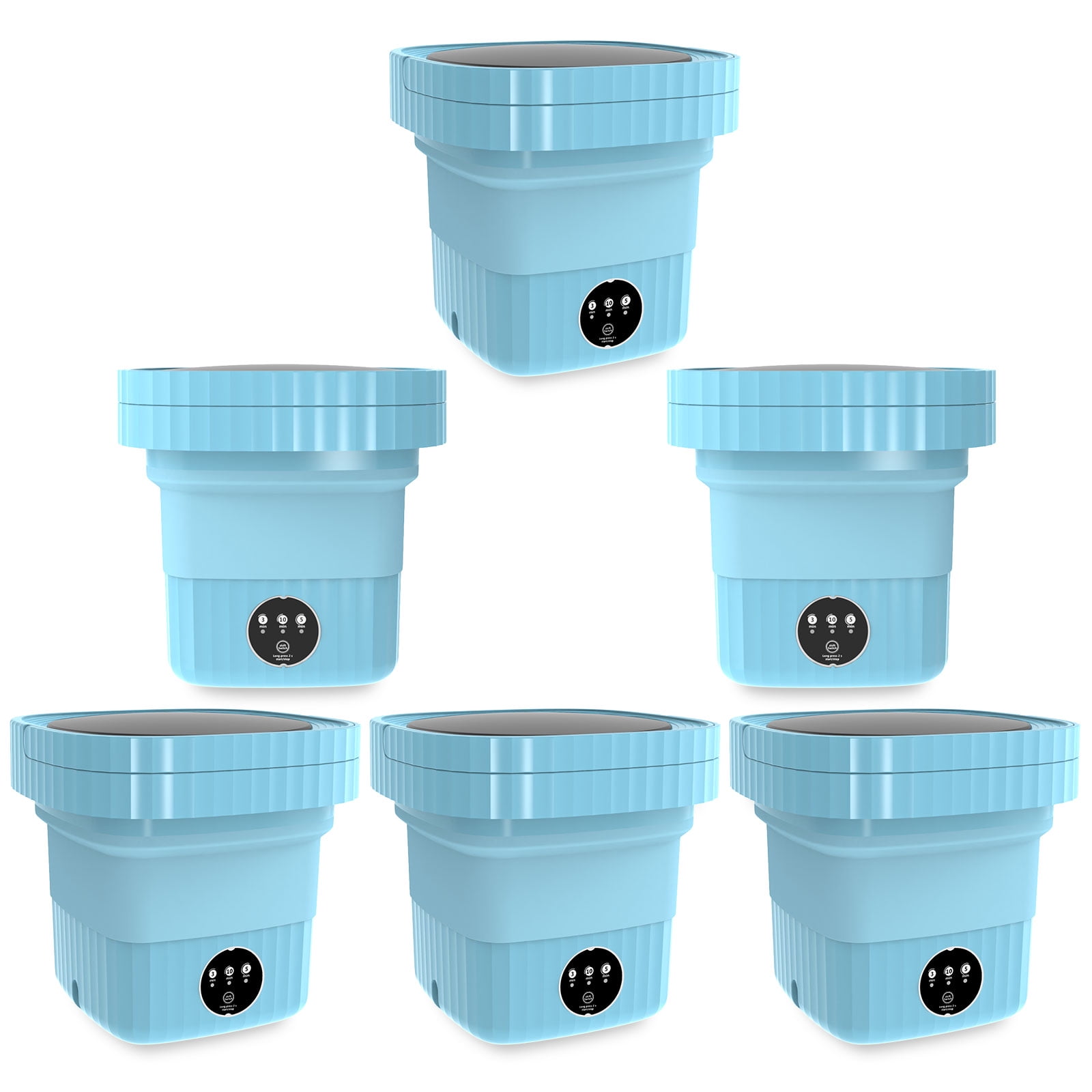 Portable Washing Machine, 11L Large Capacity, Mini Collapsible Washer ...