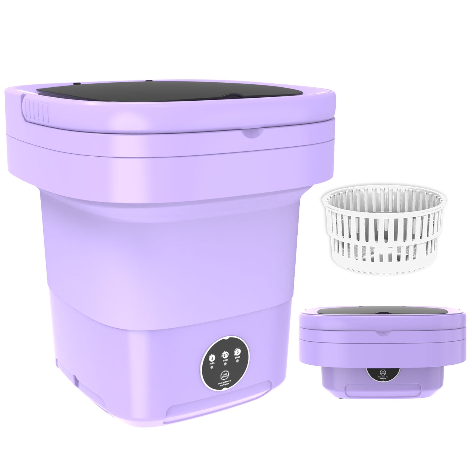 Portable Washing Machine, 15L Large Capacity, Mini Collapsible Washer ...