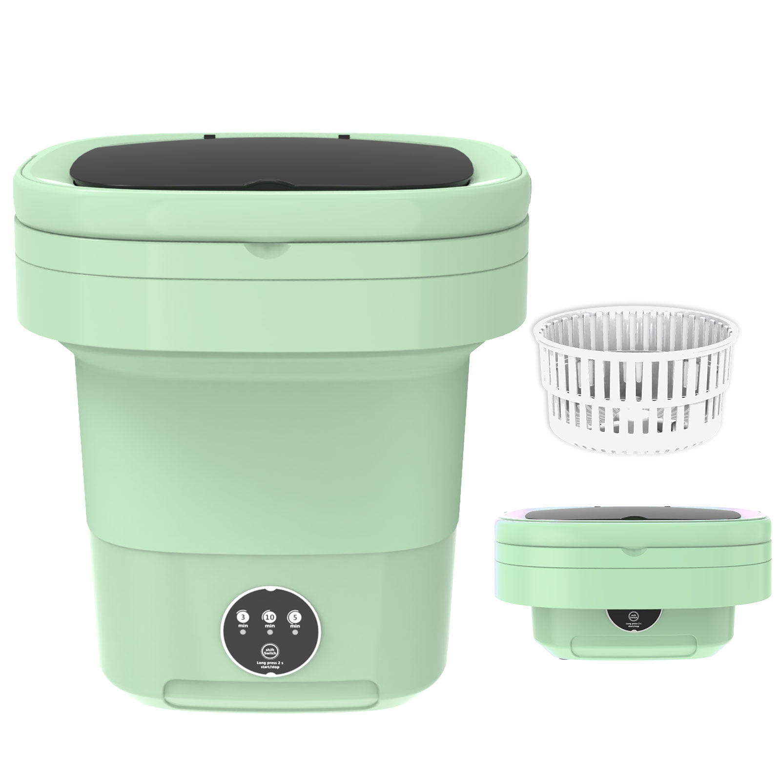 Portable Washing Machine with Spinner, 2 in 1 15L Large Small Laundry ...