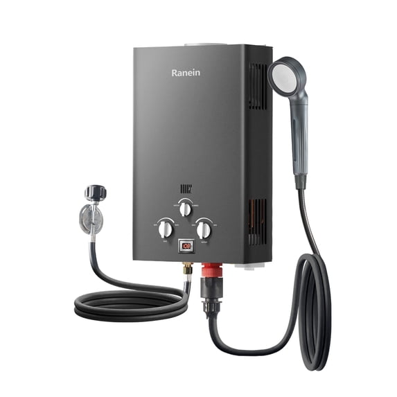 Portable Water Heater 8L, Outdoor Tankless Water Heater Instant Gas ...