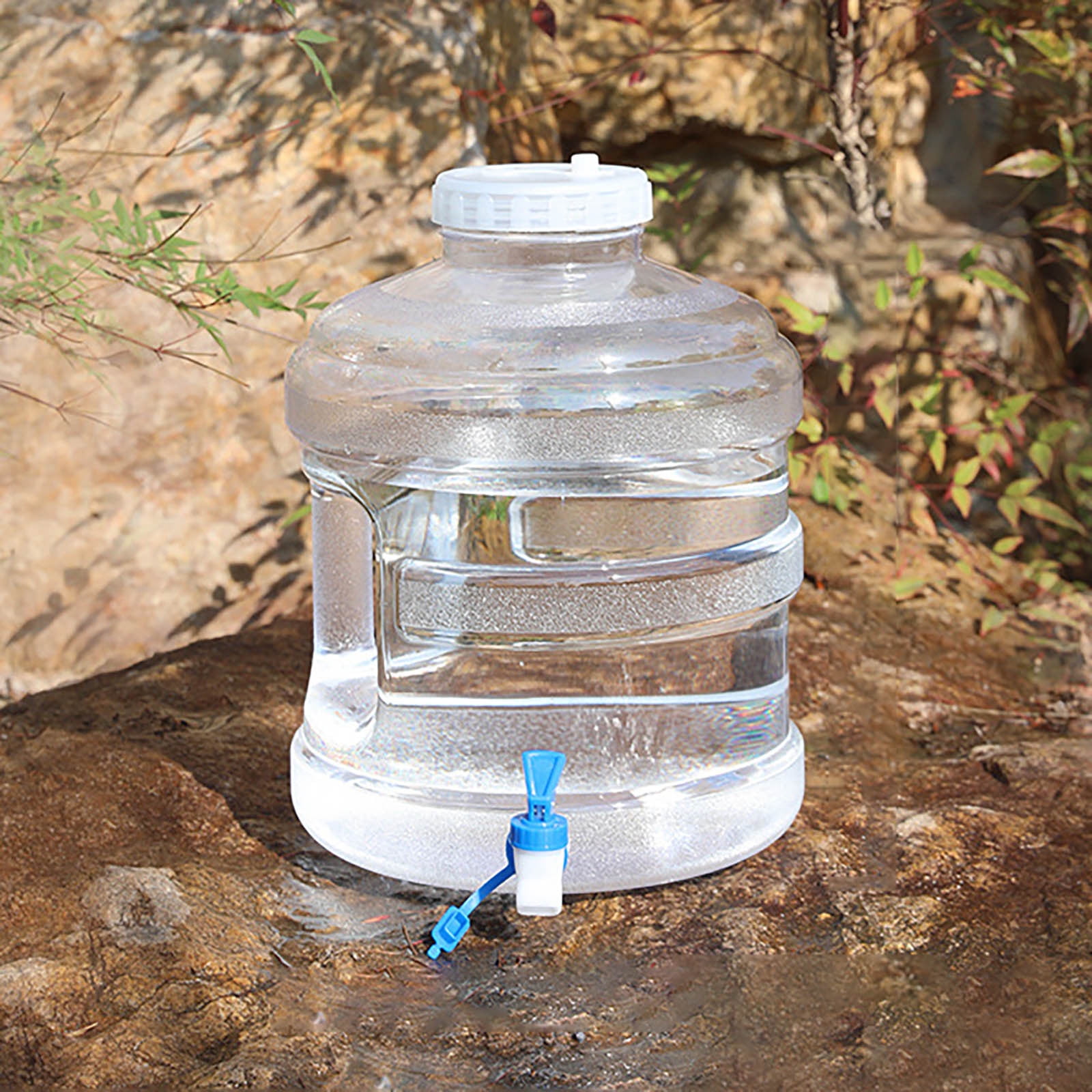 Portable Water Tank with Faucet Large Capacity Camping Water Jug with ...