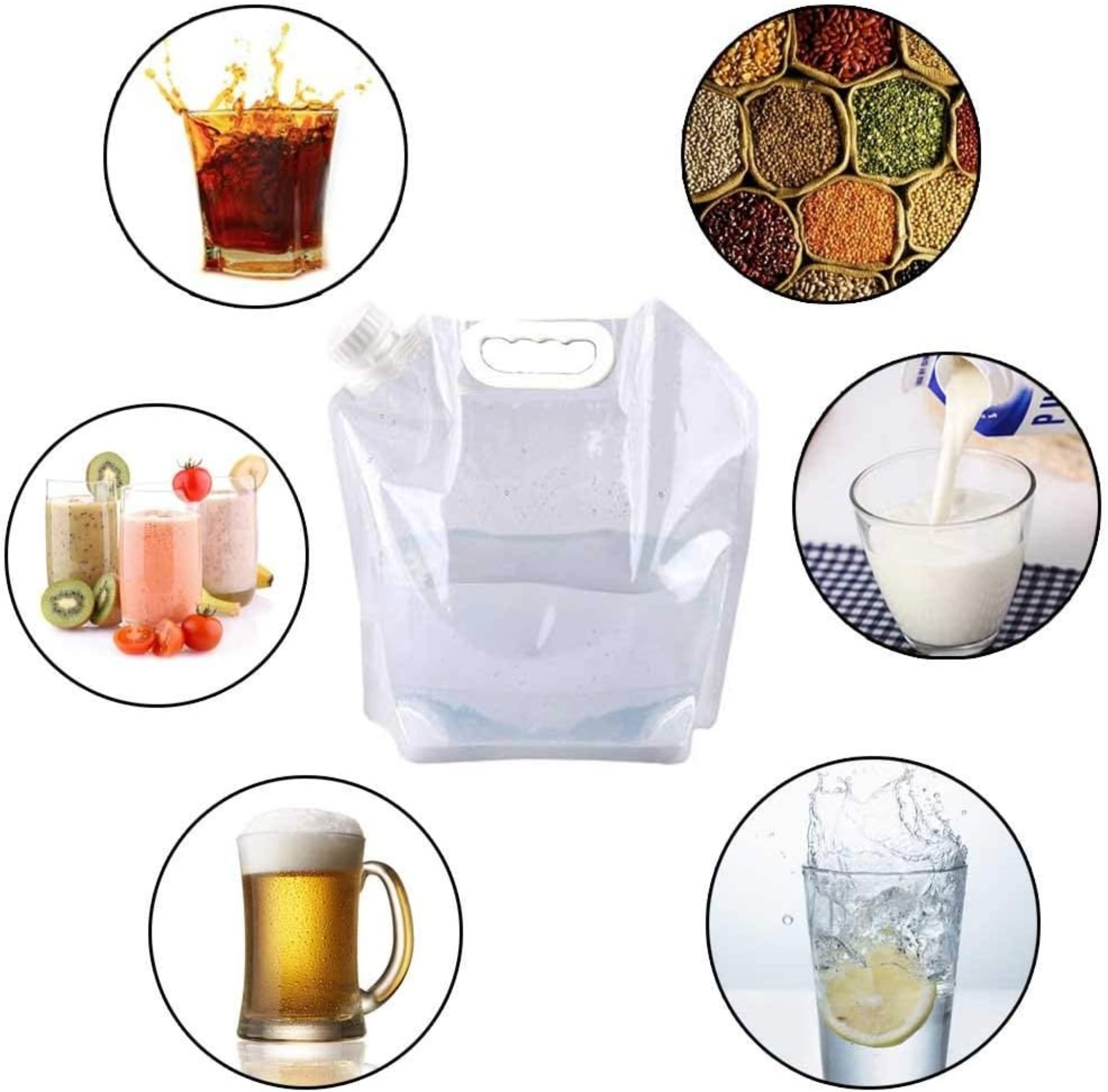 Portable Water Tank for Outdoor Adventures, 4-Pack Collapsible ...