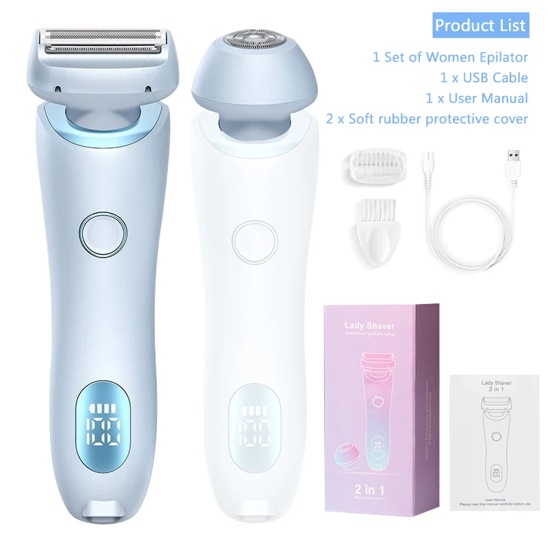 Portable Waterproof 2 In 1 Painless Shaving Knife Lady Private Part ...