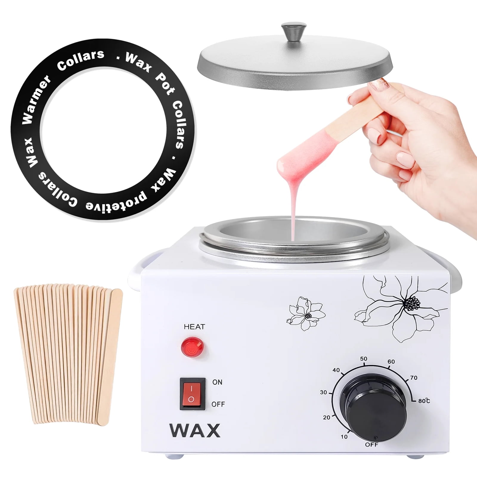 Portable Wax Warmer Machine for Painless Hair Removal, Women Men ...