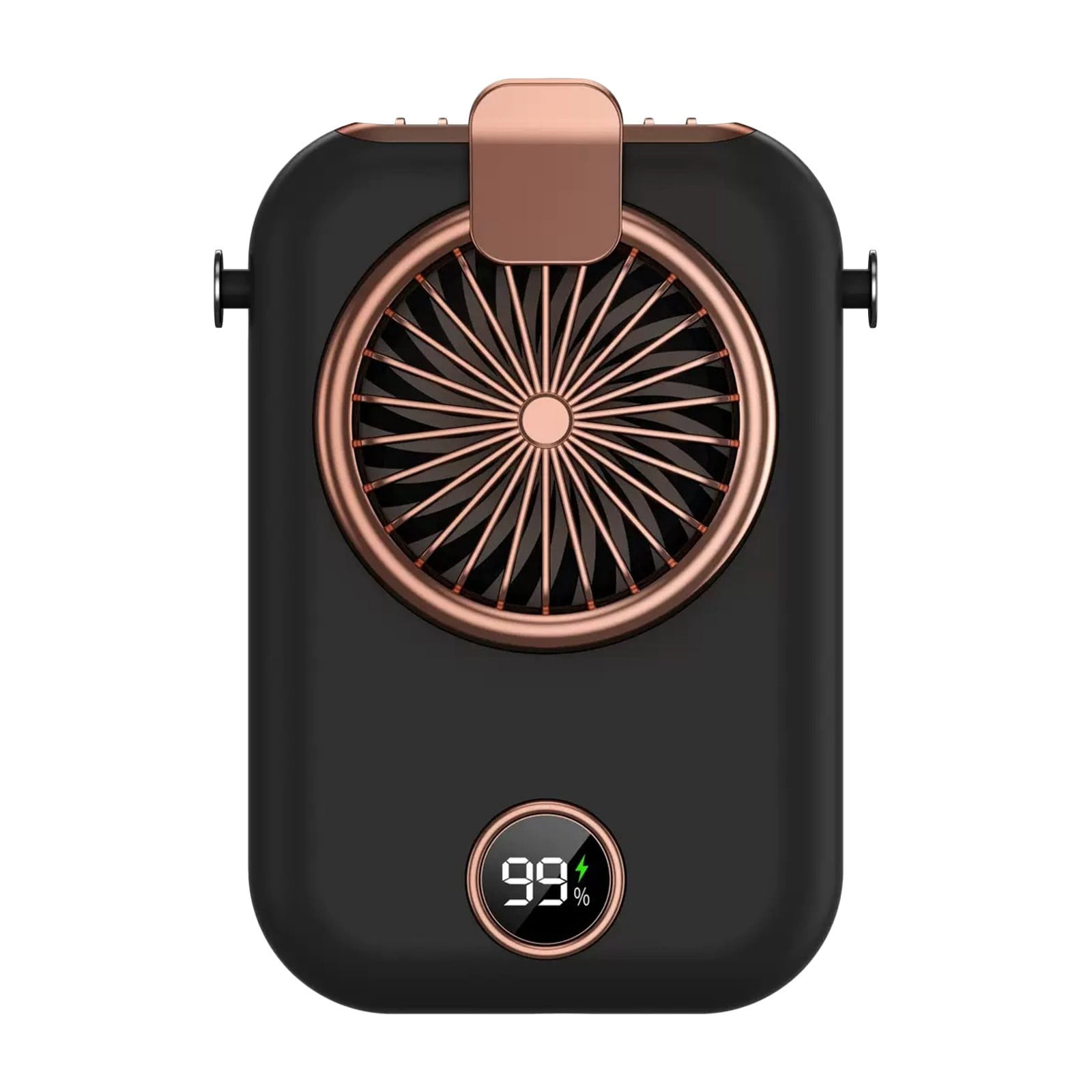 Portable Wearable USB Fan with Built-in 10000mAh Power Bank for Outdoor ...