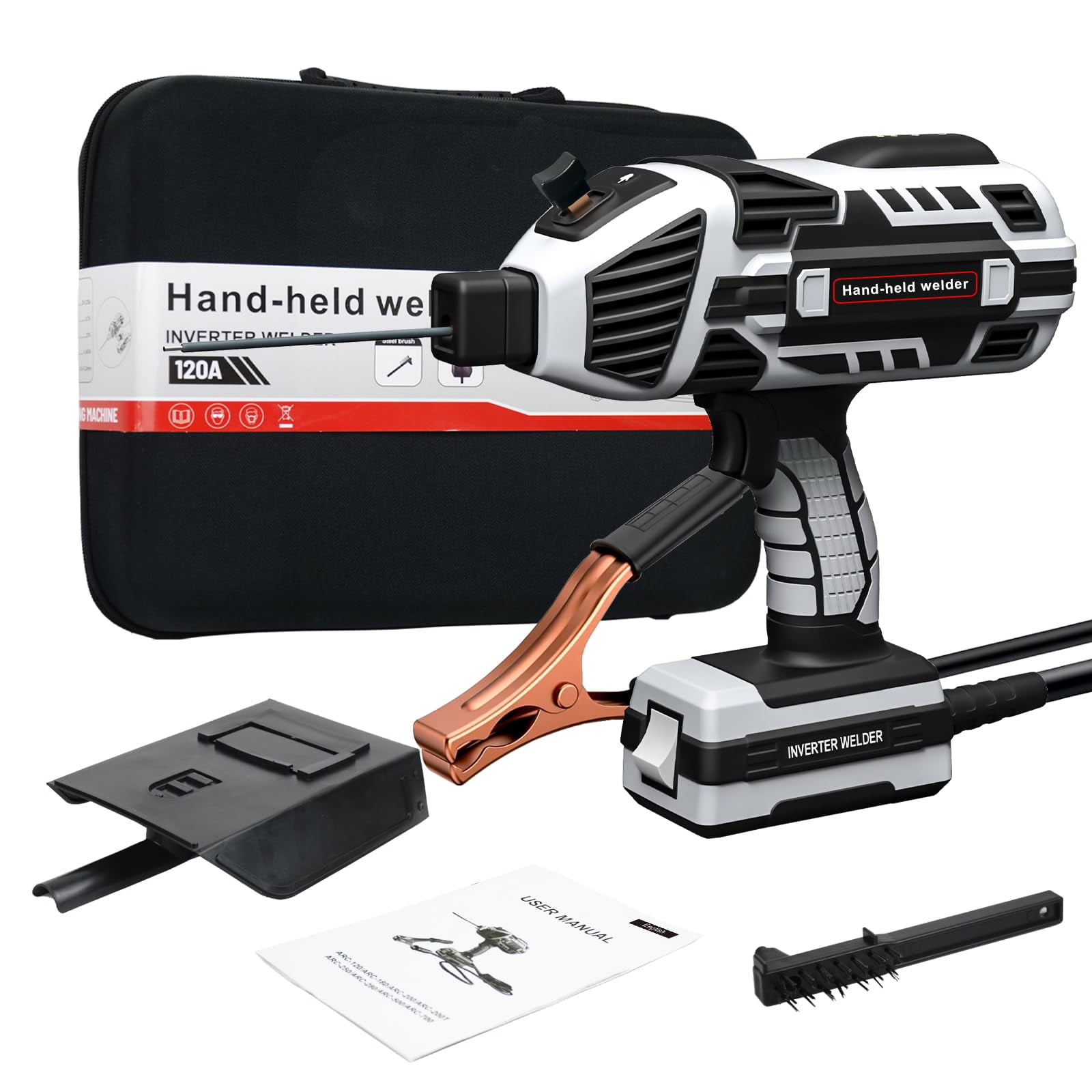 Portable Welder Machine 110V ARC Handheld Welder IGBT Inverter Welding ...