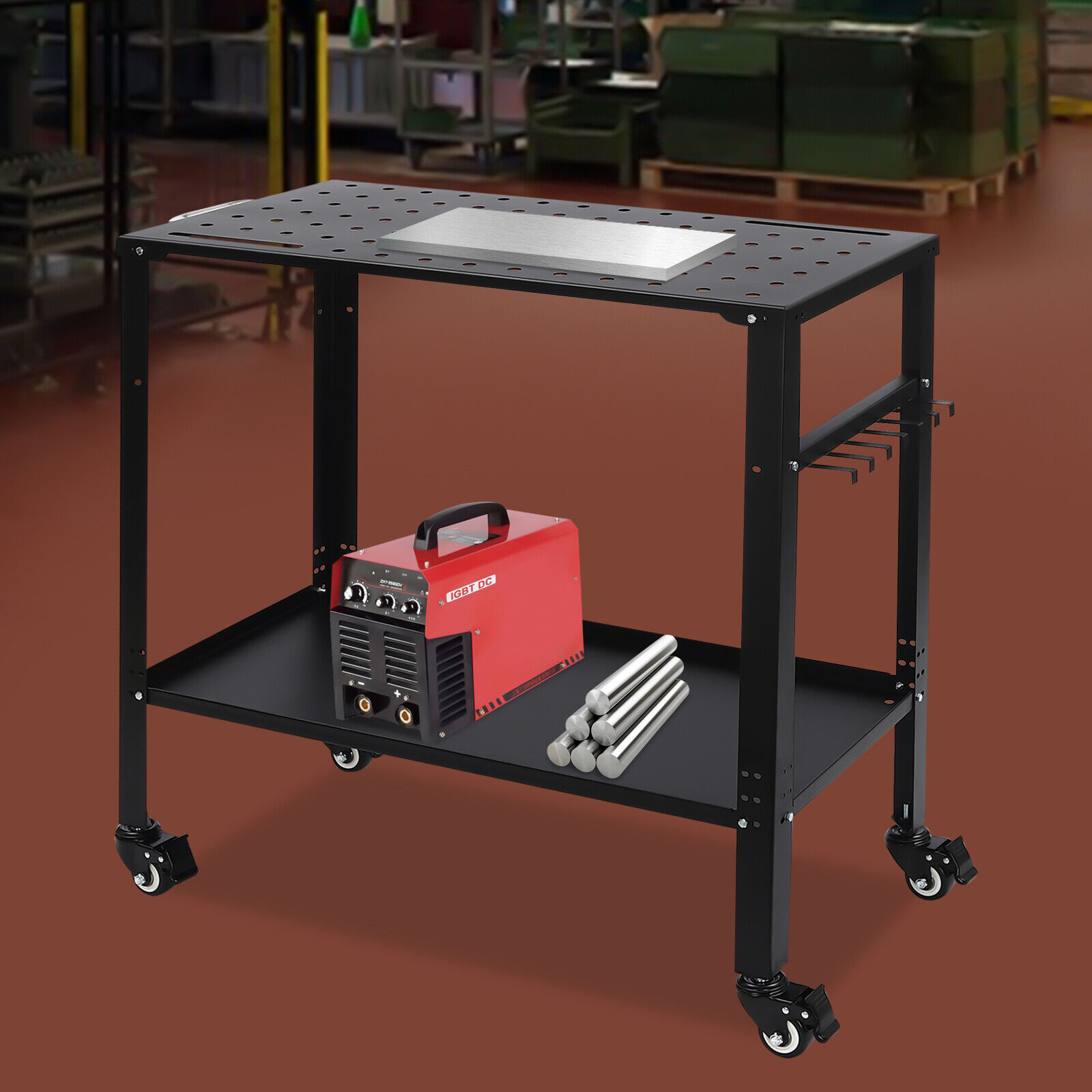 Portable Welding Table with Holes on Top 36''×18'' Welding Table ...
