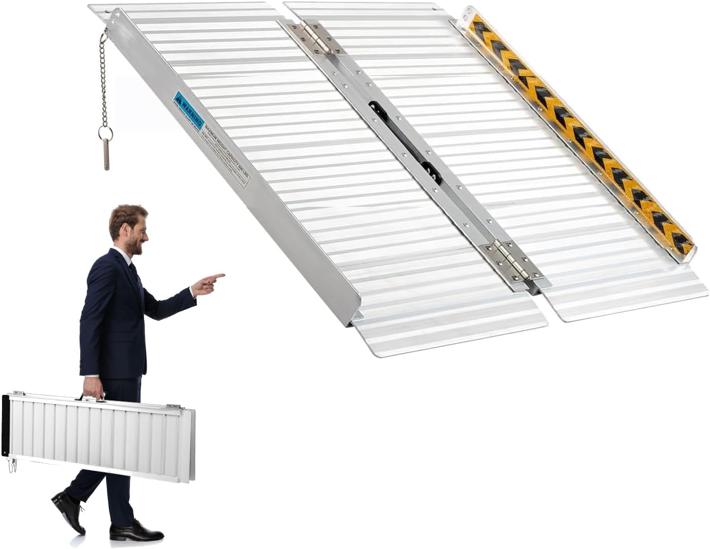 Portable Wheelchair Ramp 2FT, 600LBS Capacity Handicap Ramps for Home ...