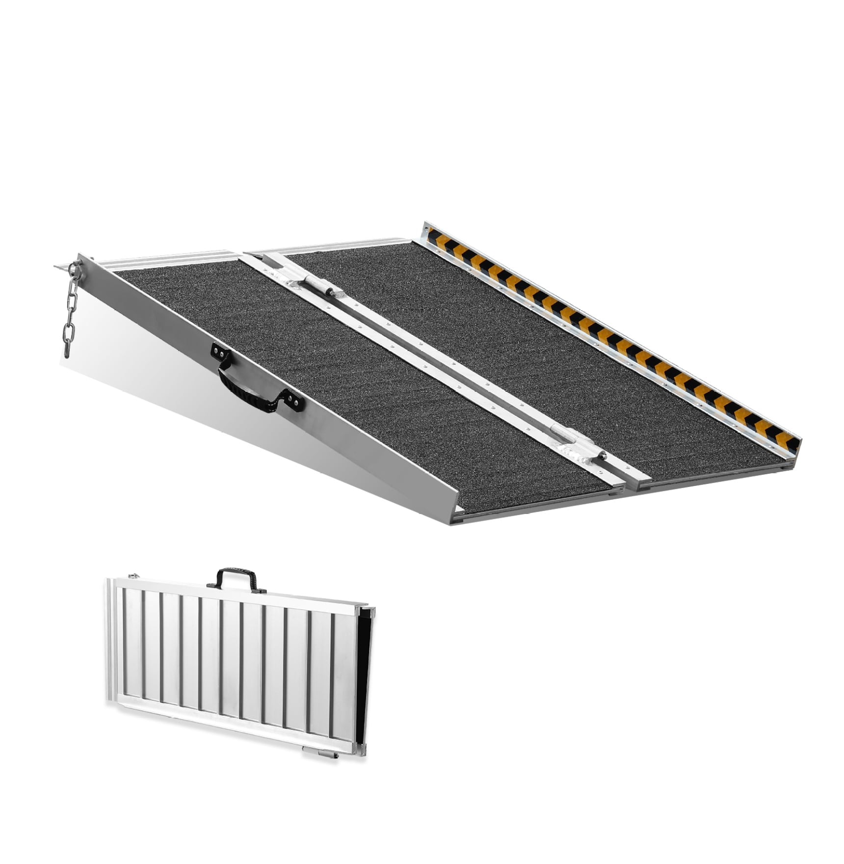 Portable Wheelchair Ramp, 3 ft 800 lbs Capacity, Non-Slip Aluminum ...