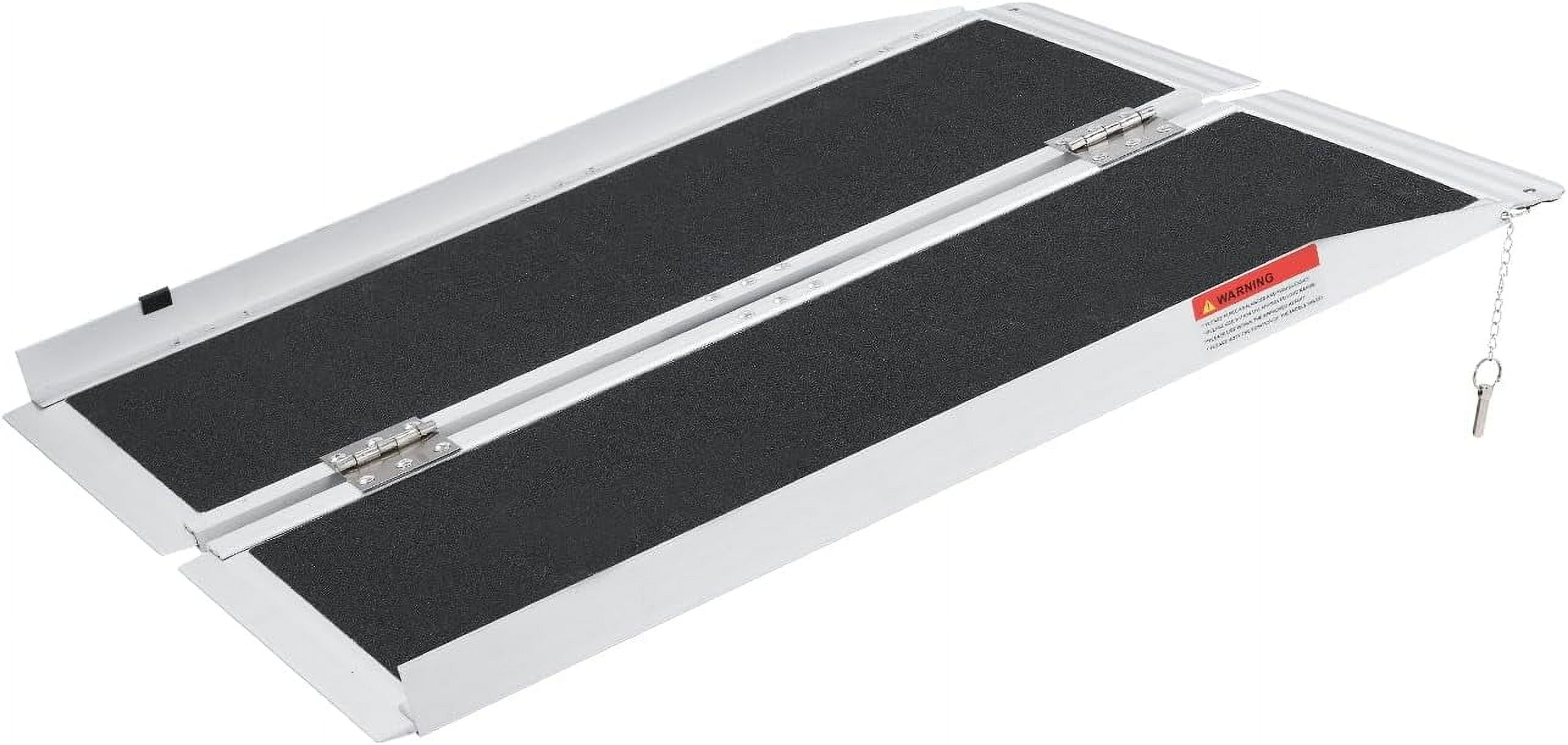 Portable Wheelchair Ramp 3FT, 80 Mesh Non-Slip Gravel, Aluminum ...