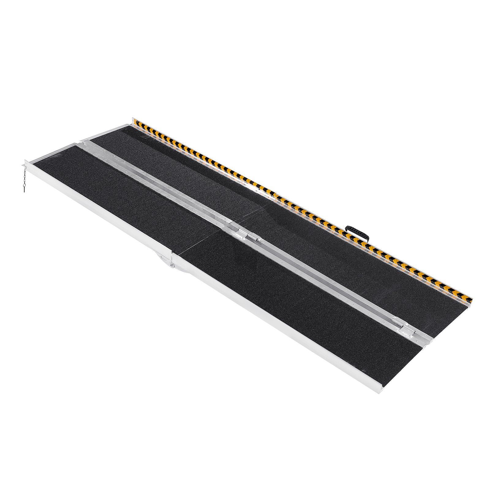 Portable Wheelchair Ramp, 7 ft 800 lbs Capacity, Non-Slip Aluminum ...