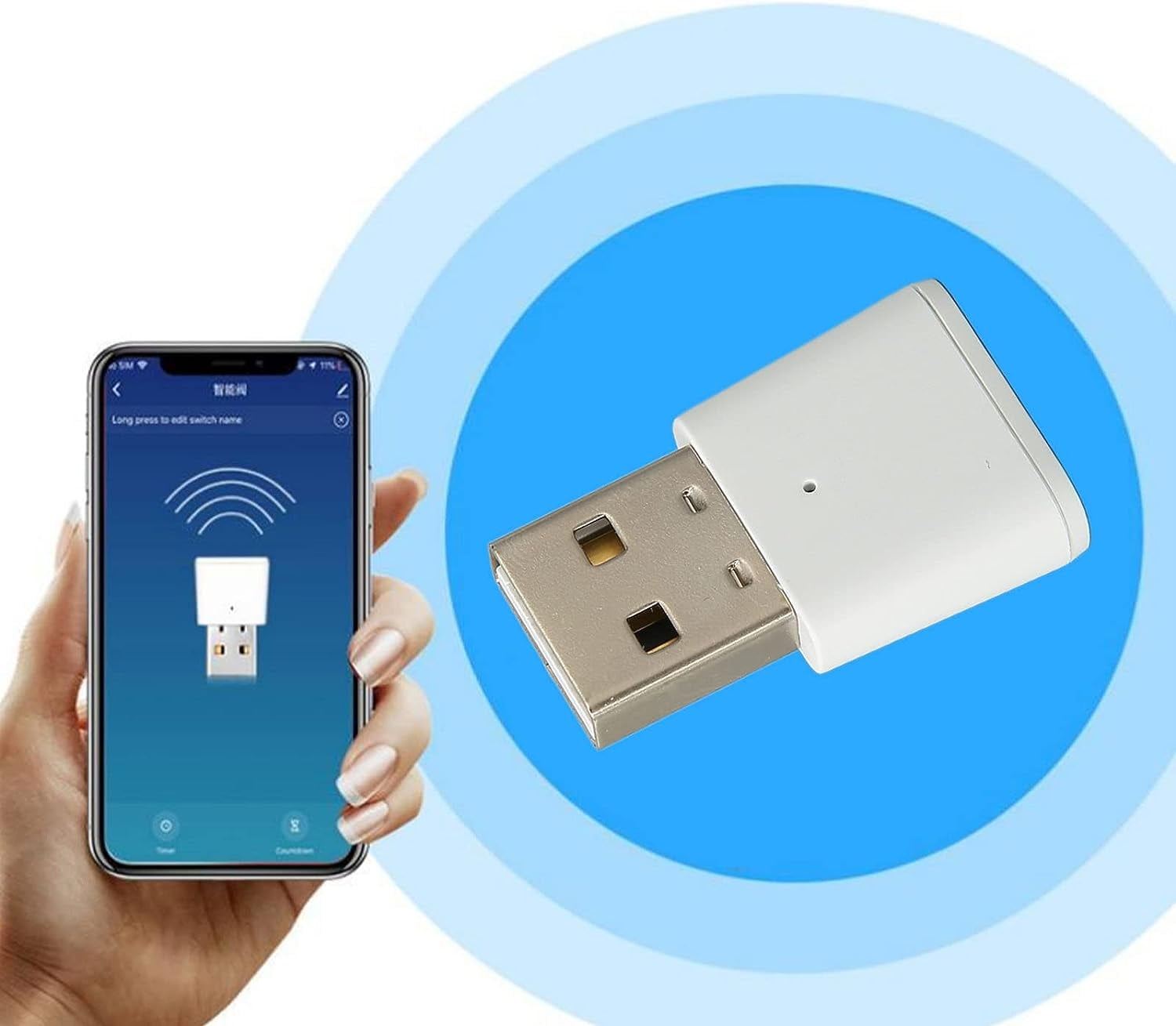 Portable WiFi Range Extender 300M, USB Wireless Repeater WiFi Booster ...