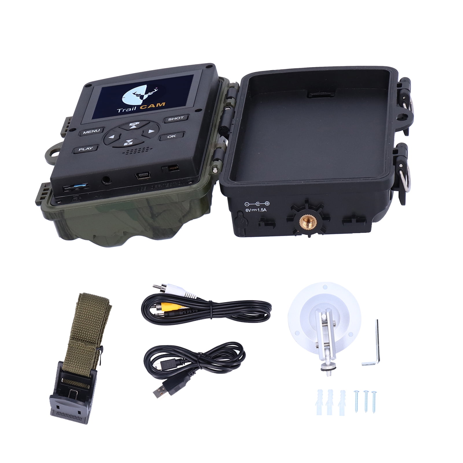 Portable Wildlife Camera, 2MP IP66 Waterproof Hunting Camera with ...