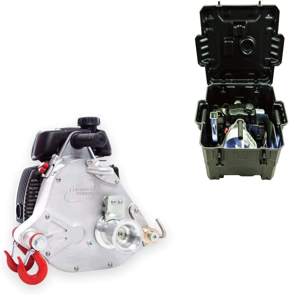 Portable Winch Gas-Powered Capstan Winch - 2,200-Lb. Pulling Capacity ...