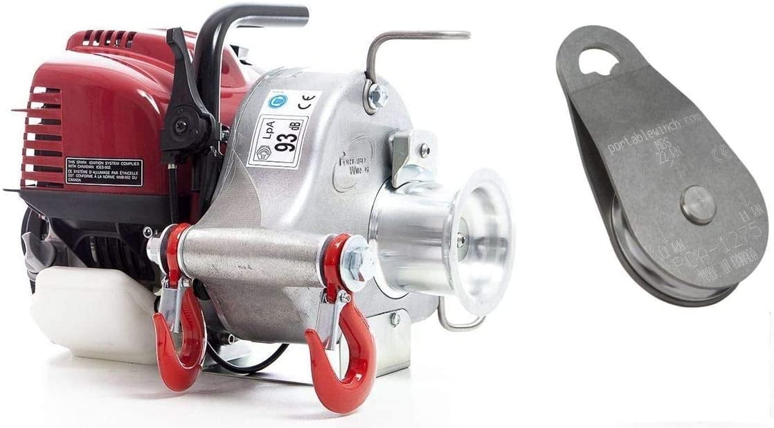 Portable Winch PCW3000 Gas-Powered Capstan Pulling Winch with PCA-1275 ...