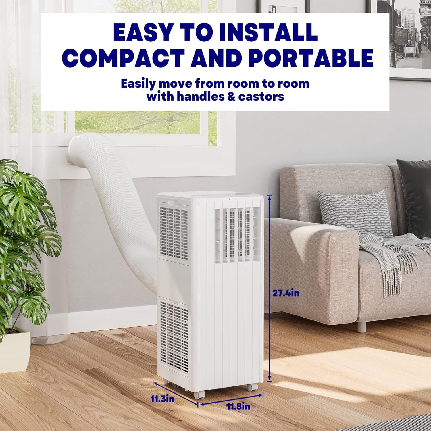 Portable Window Air Conditioner, 8000 BTU, 350 Sq. Ft. Coverage, 3 ...