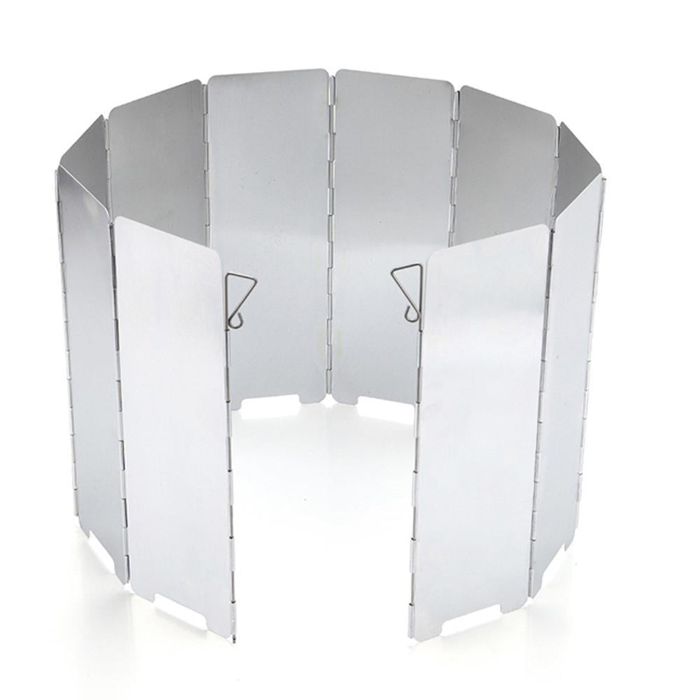 Portable Windshield For Wind Protection, Polished Aluminum Heat Shield ...