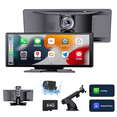 MHCABSR Portable Apple CarPlay In-Car Display, 10.26-inch Wireless ...