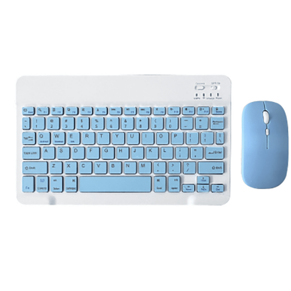 Portable Wireless Bluetooth Keyboard Mouse Set For Phone Tablet Wireless Keyboard With Dual