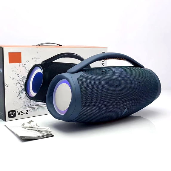 Portable Wireless Bluetooth Speaker with RGB Lights, Booms BOX3 High ...