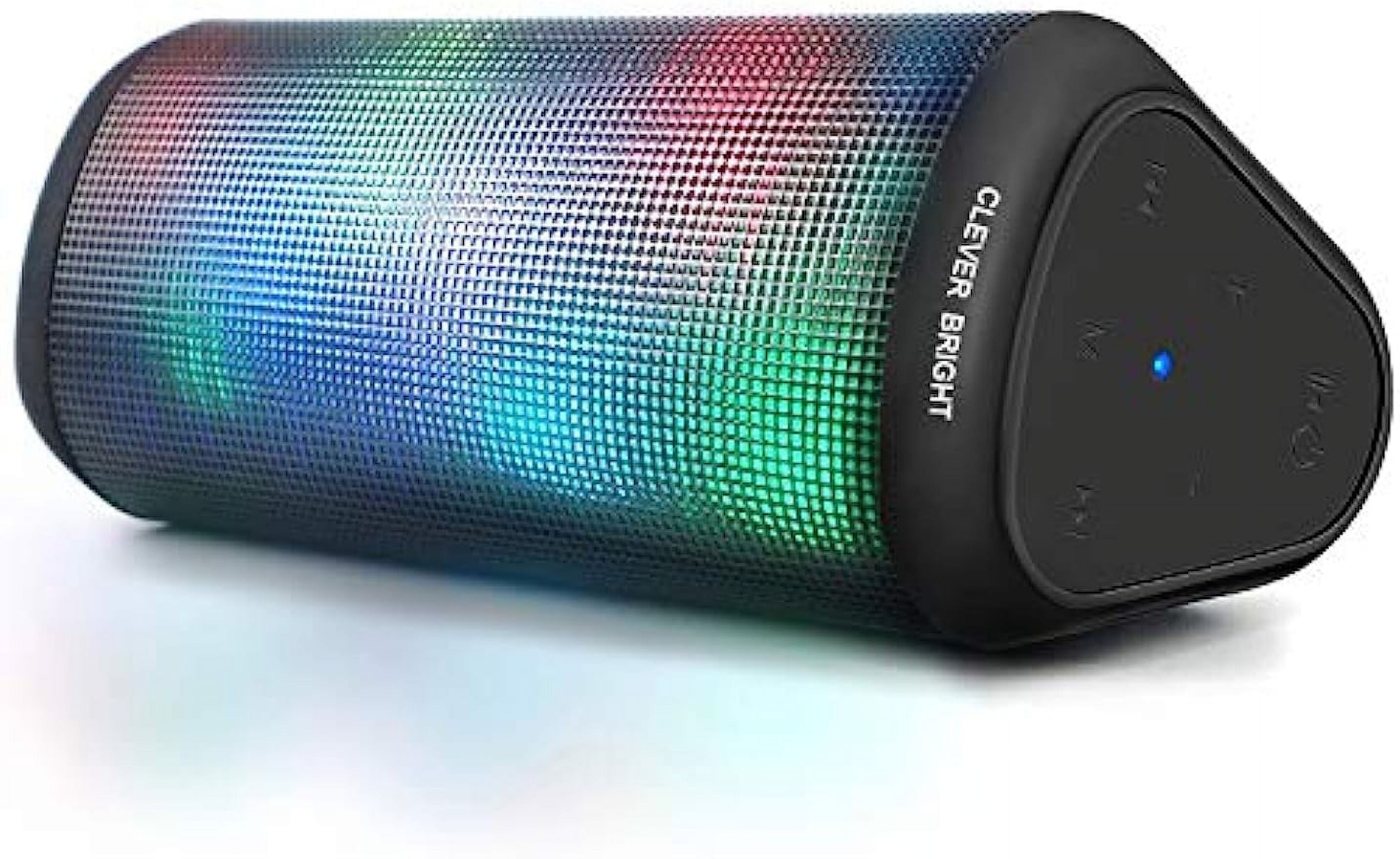 Portable Wireless Bluetooth Speakers 7 LED Lights Patterns Wireless ...