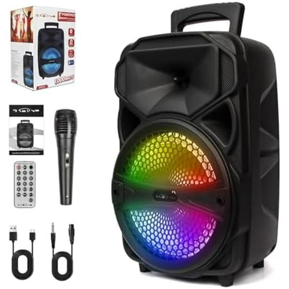 Portable Wireless Bluetooth Speakers, PA Loud Speaker Systems with ...