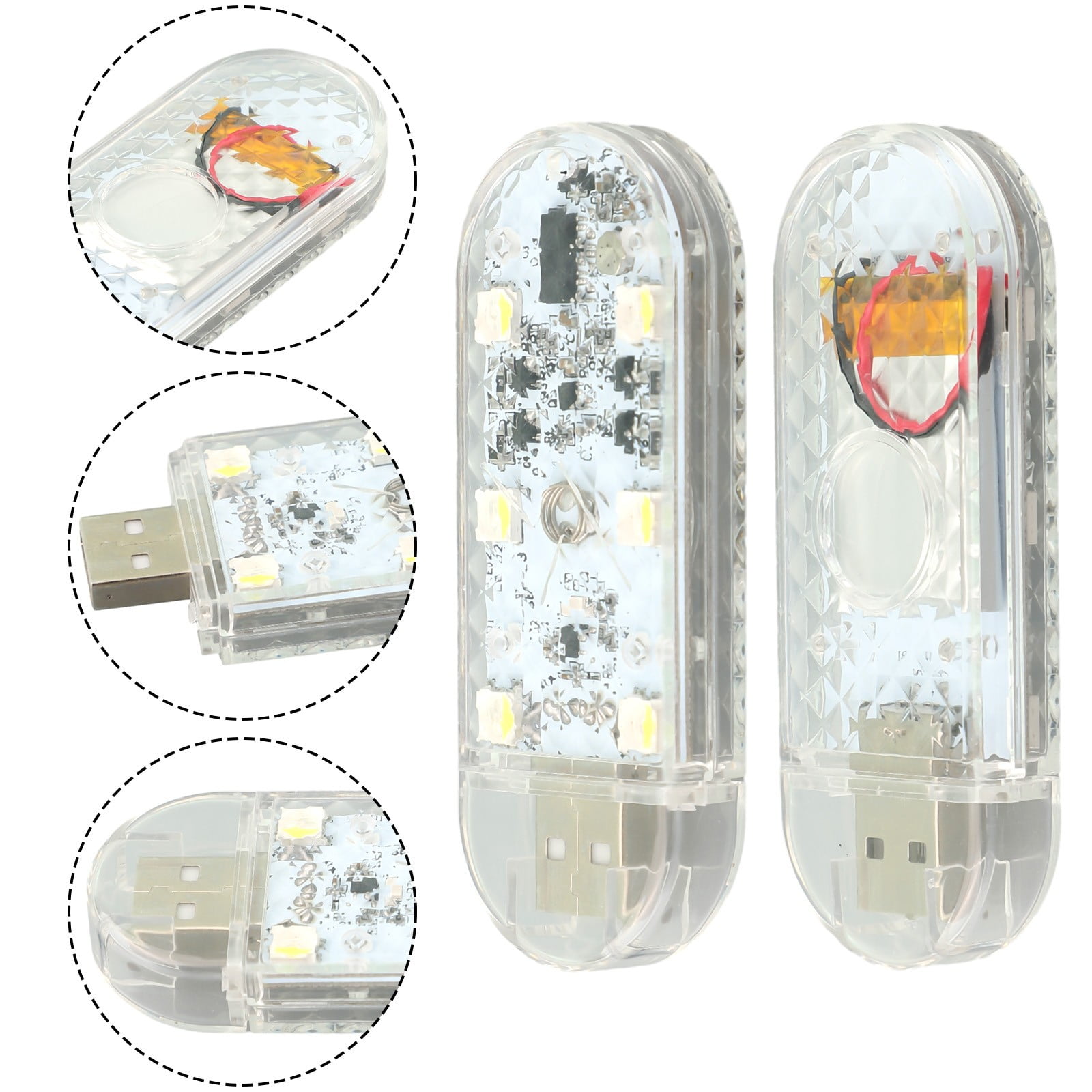 Portable Wireless Car Interior LED Touch Light Compact & Bright ...